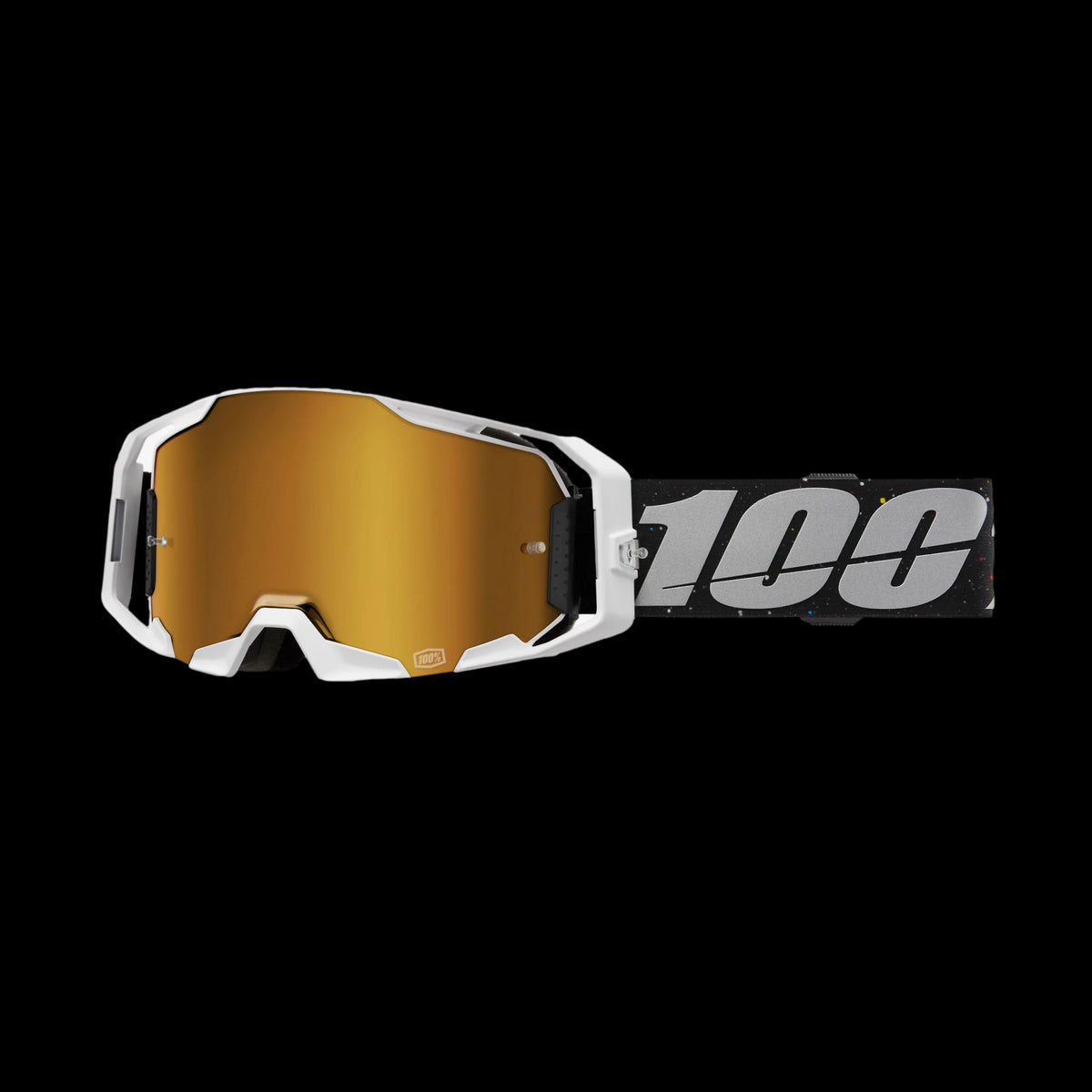 Antiparra 100% Armatic Goggle Rapidracer - Mirror True Gold Lens ...