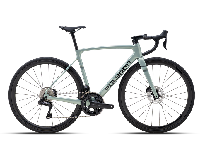 Bicicleta Ruta Polygon Strattos Carbon S8X Sage Green - Ultegra Di2 12 ...