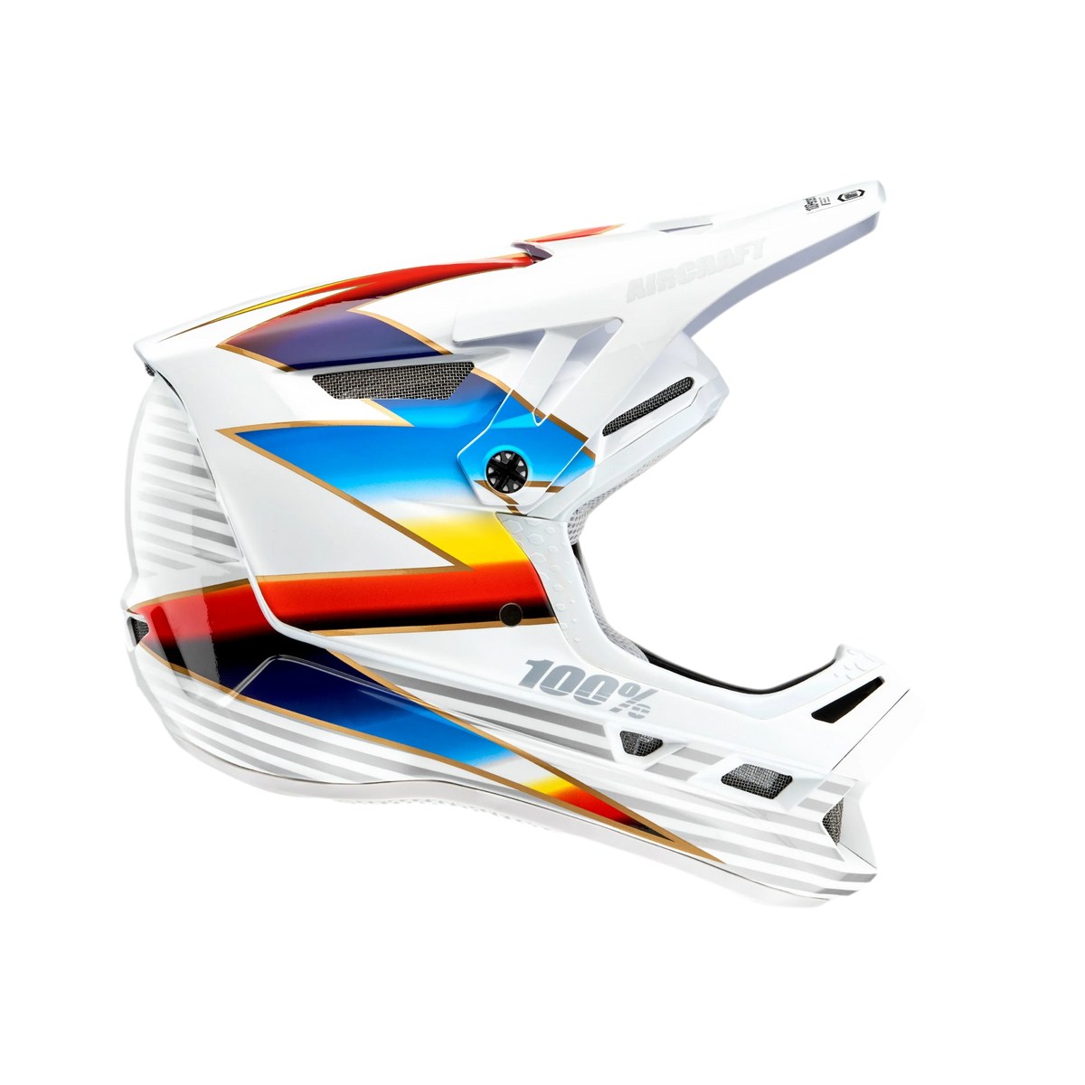 Casco 100% Aircraft Composite Helmet Knox/White – Cross Mountain