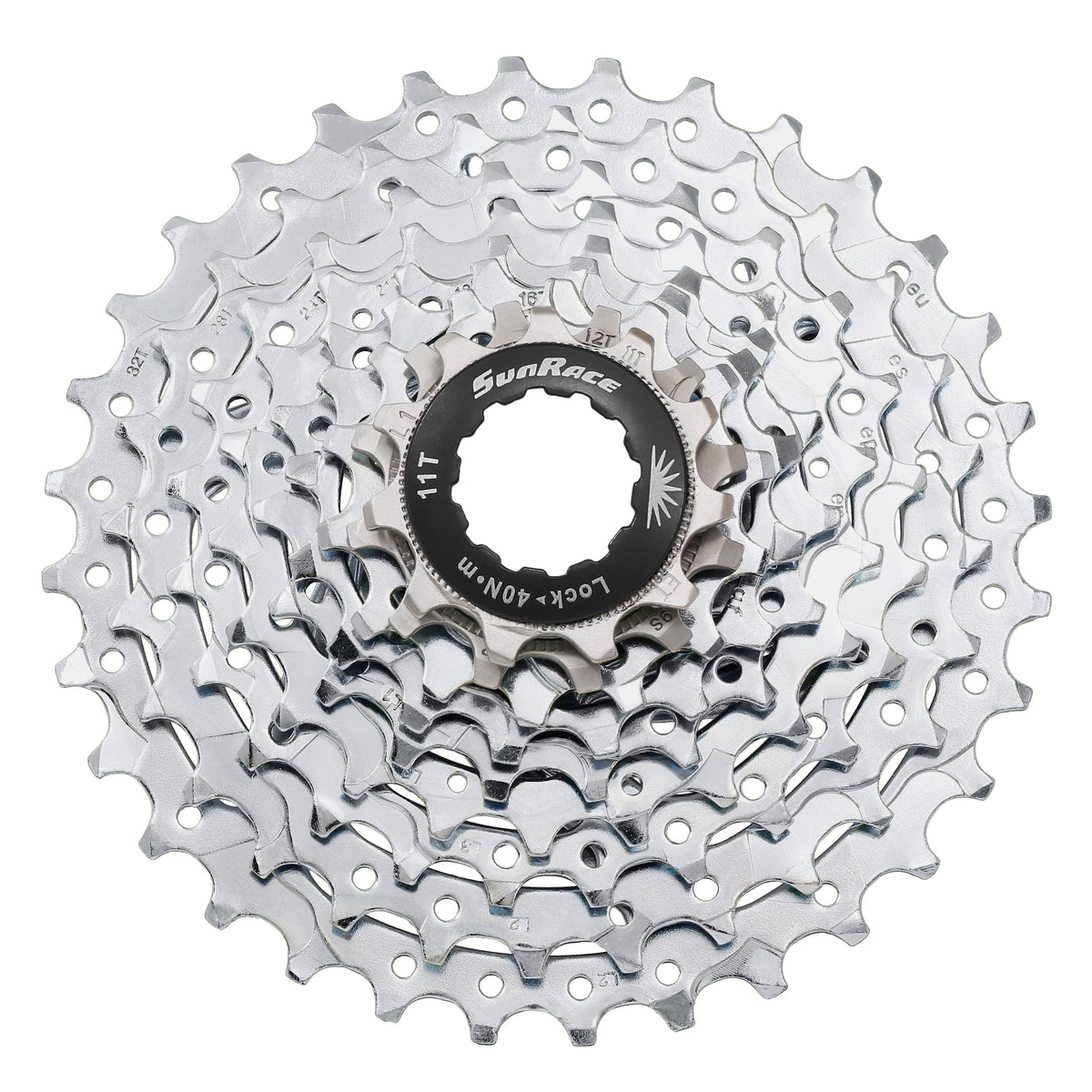 Piñon Sun Race Cassette M90 9S (11-34) Plata – Cross Mountain